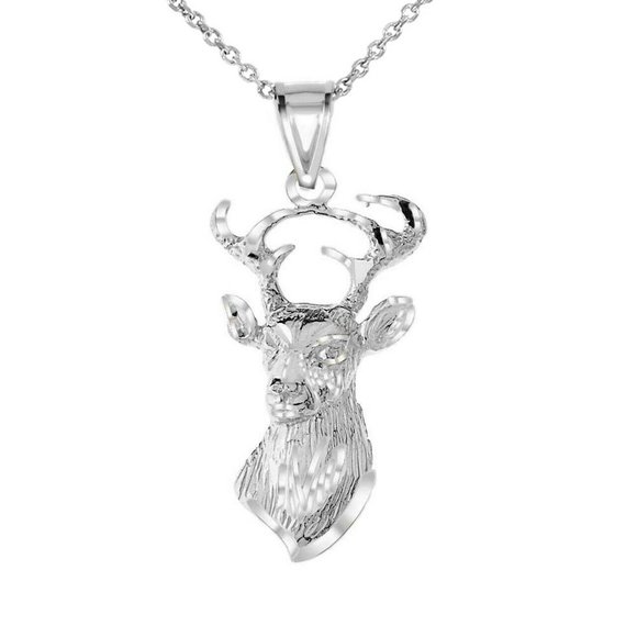 Element Shine | Jewelry | Sterling Silver Samber Deer Head Hunting ...
